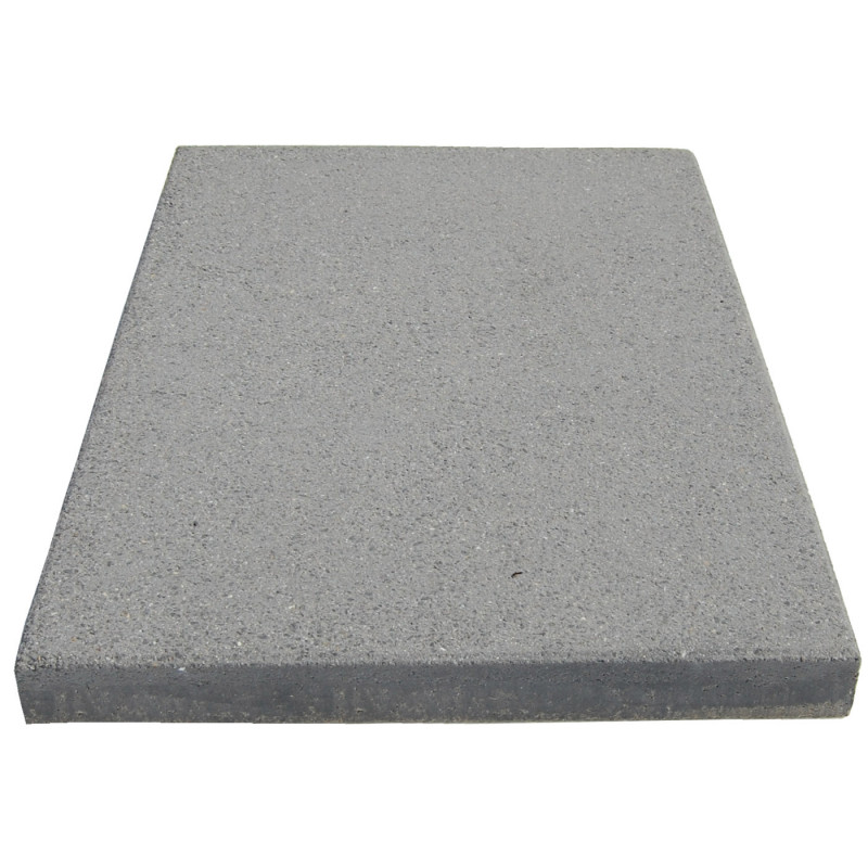 Dalle de terrasse en béton grenaillée 60 x 40 x 4 cm gris clair
