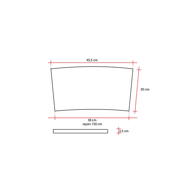Margelle de Piscine en Pierre Reconstituée Courbe Anthracite et Aspect ...