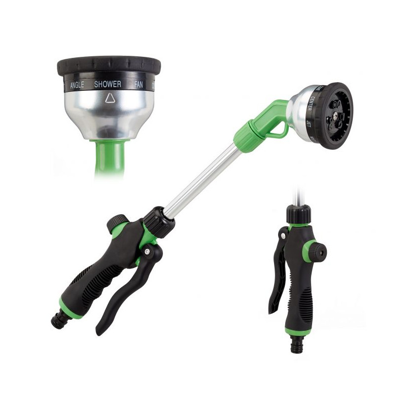 Lance Arrosage 9 jets avec Régulation du Débit et Poignée Ergonomique ...