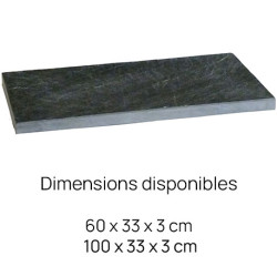 Margelle Piscine Ardoise Aspect Naturel 2 Faces – 60x33x3cm - bord ...