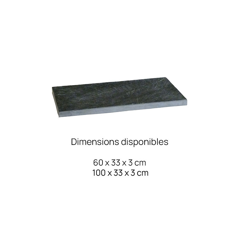 Margelle Piscine Ardoise Aspect Naturel 2 Faces – 60x33x3cm - bord ...
