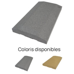 Chaperon de Mur en Béton Pressé Gris – 50 x 28 x 5 cm