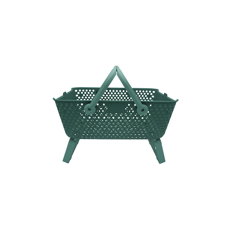 Lot 2 Paniers en Polypropylène Vert Olive /Vert Amande – 15L – 48 x 29 ...