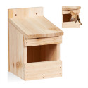 Nichoir Rouge-gorge Semi Ouvert en Bois - 12 x 15,5 x 20 cm