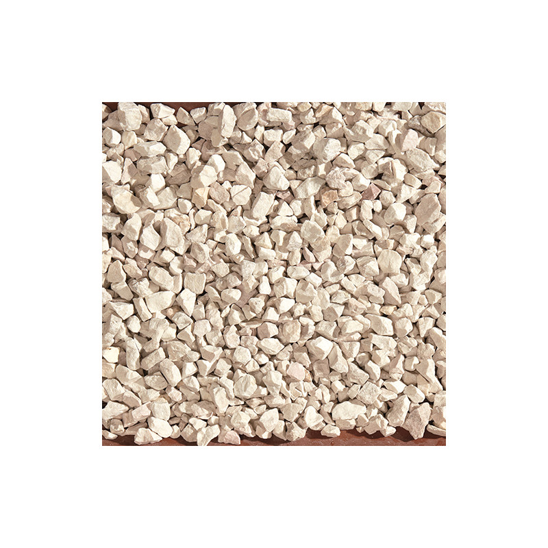 Graviers Concassés 12-16mm Marbre Blanc Crème – Sac de 20 kg